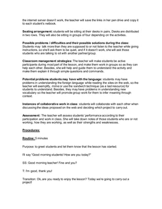 Lesson plan four | DOCX | Gardening | Home & Garden