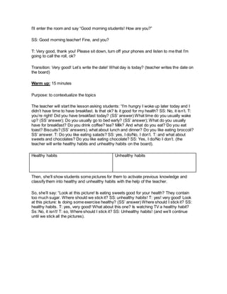 Lesson plan four | PDF