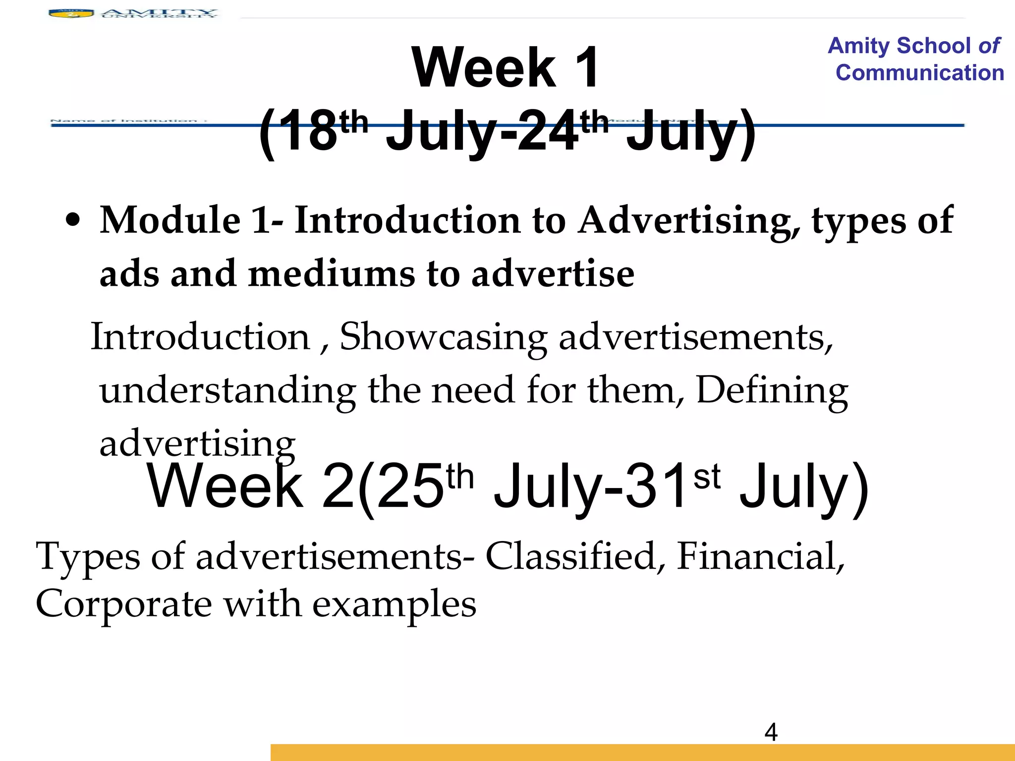 Advertising - Lesson Plan | PPT