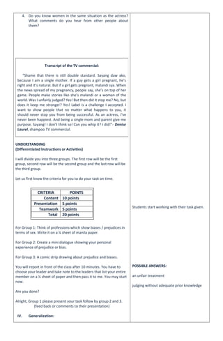DETAILED LESSON PLAN IN ENGLISH GRADE 10 | DOC