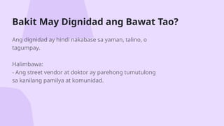 Lesson plan_ Grade 10 ESP Nakapagpapaliwanag ng kahulugan ng dignidad ...