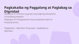 Lesson plan_ Grade 10 ESP Nakapagpapaliwanag ng kahulugan ng dignidad ...