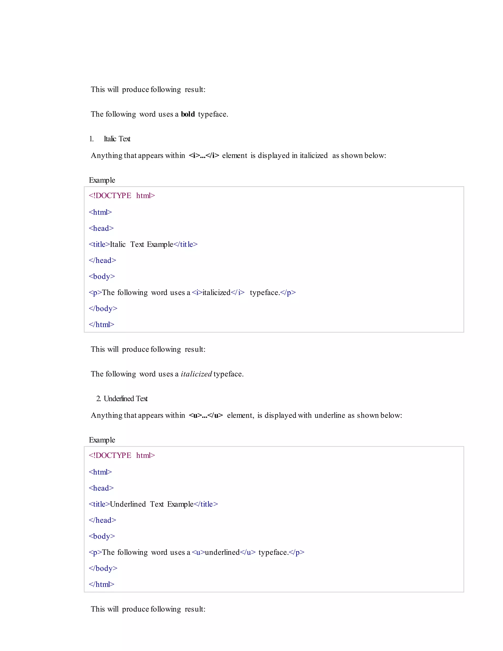 Lesson plan htmltextformattingtag | DOCX
