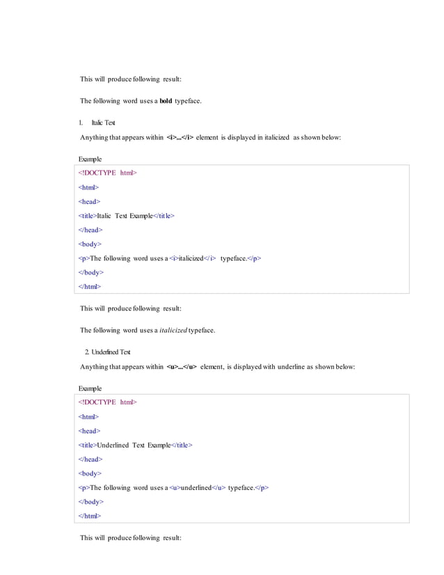 Lesson plan htmltextformattingtag | DOCX