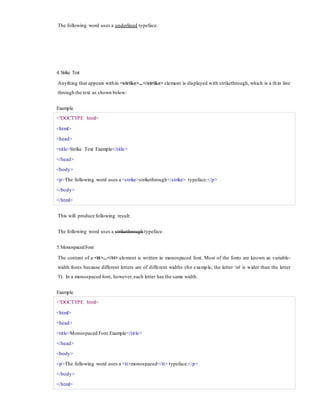 Lesson plan htmltextformattingtag | DOCX