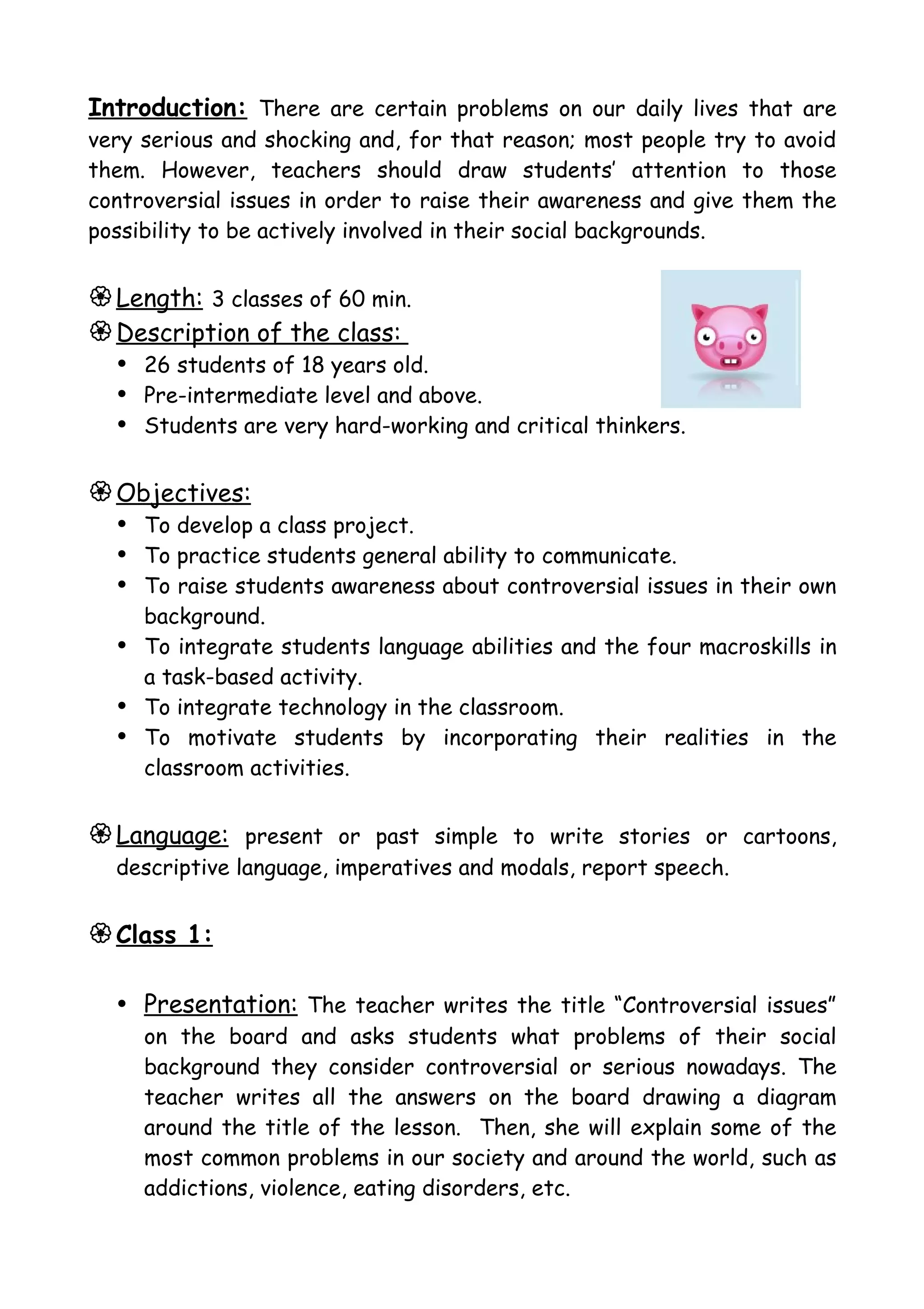 Lesson Plan Ict Course Anita G. | DOC | Secondary Education | Education
