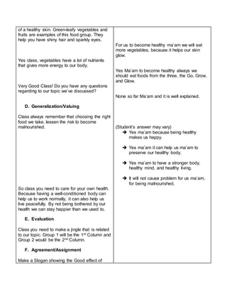 Lesson plan in anatomy.1 | PDF