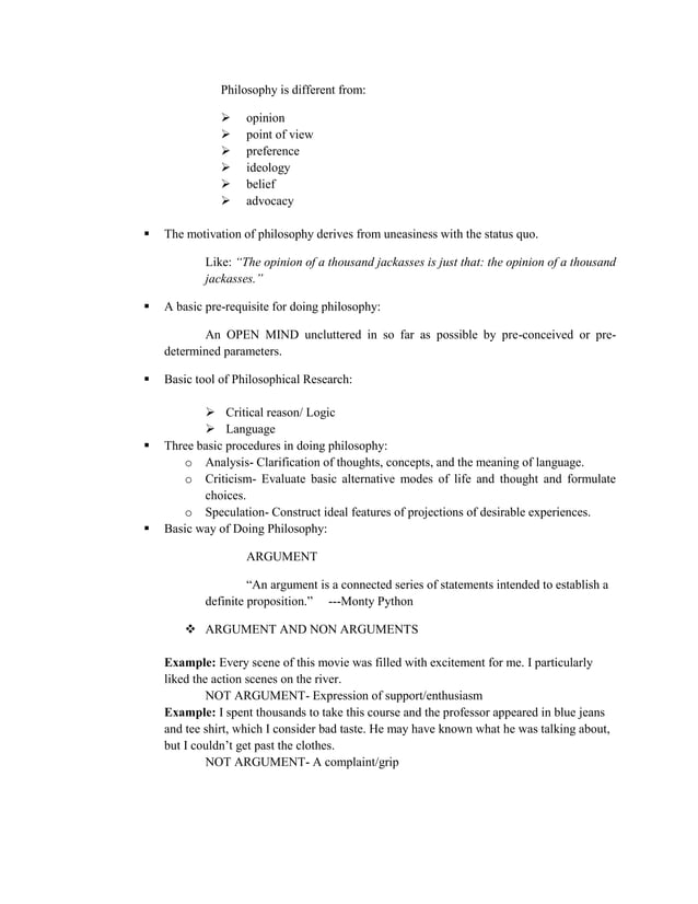 Lesson Plan in Introduction to Philosophy | DOCX