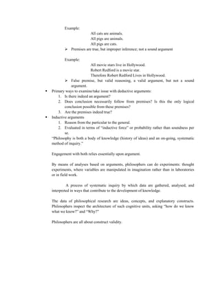 Lesson Plan in Introduction to Philosophy | DOCX