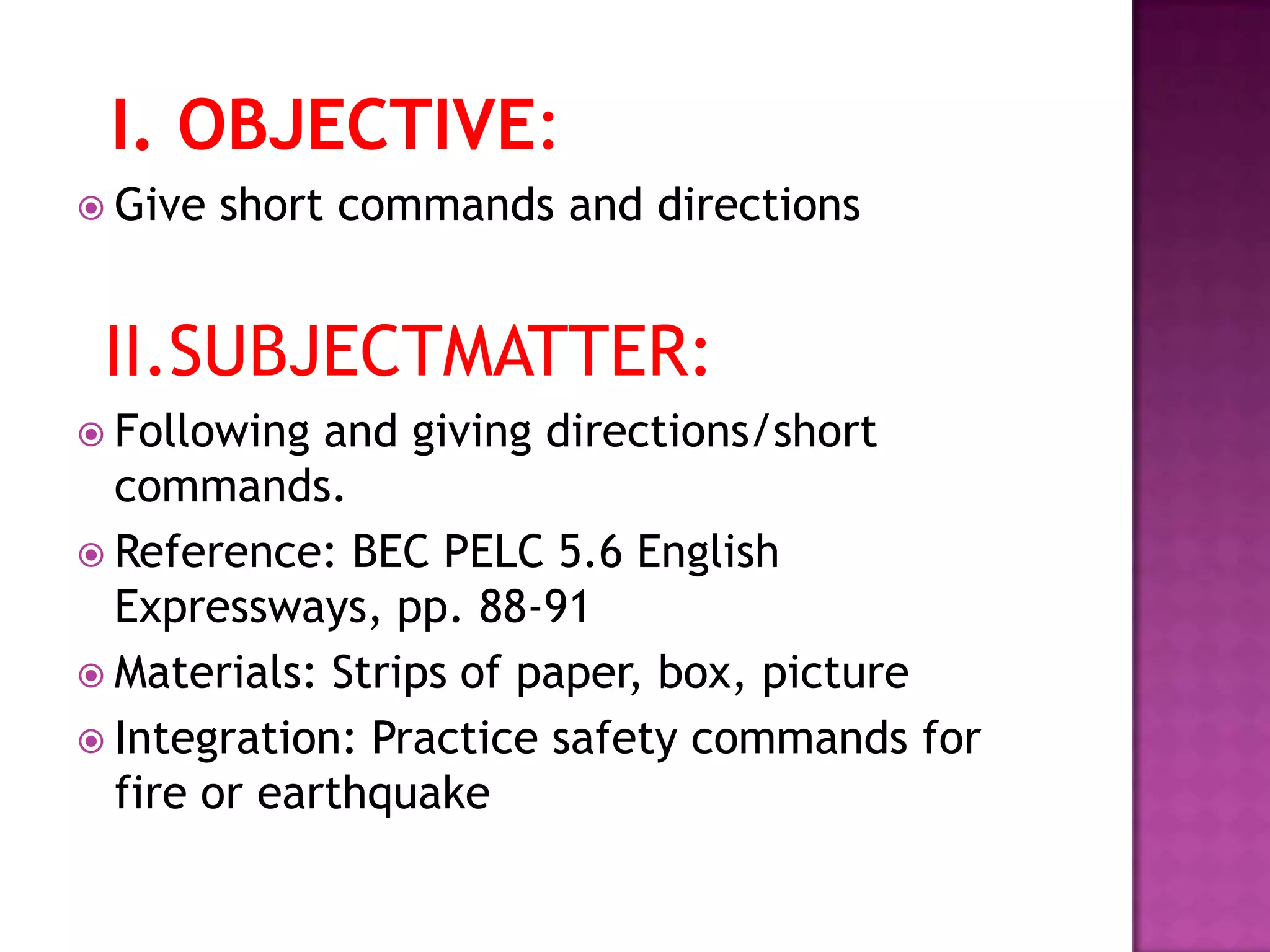 Lesson plan in english | PPTX