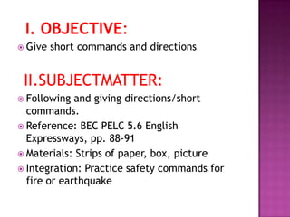 Lesson plan in english | PPTX