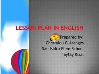 Lesson plan in english | PPT