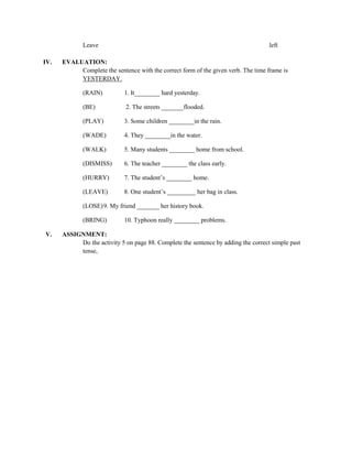 Lesson plan in english | PDF