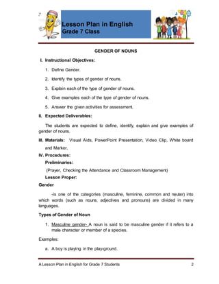 Lesson plan in english | DOCX