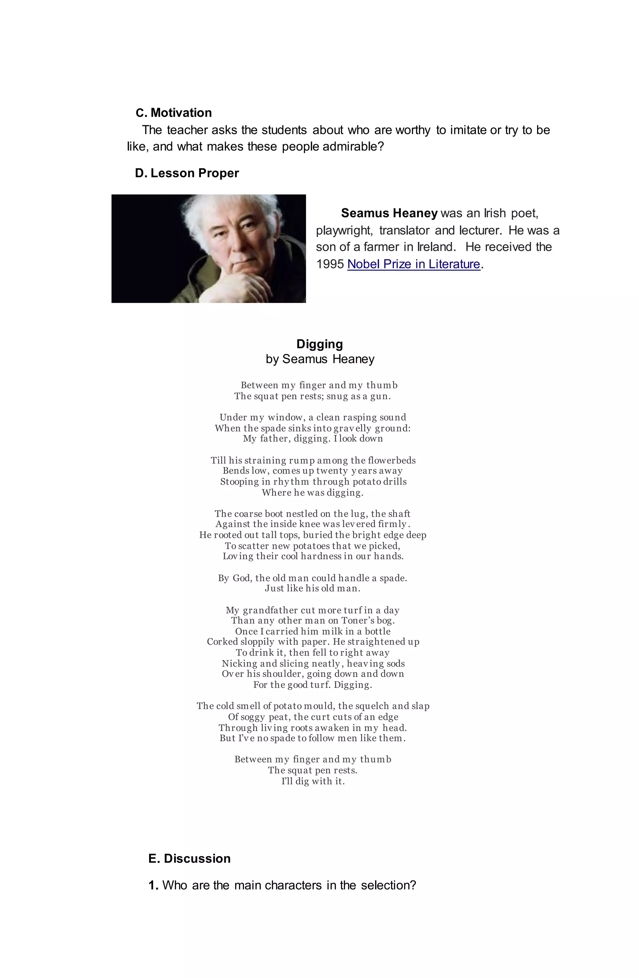 Lesson plan in english 5 | DOCX