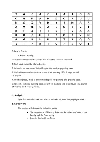 Lesson plan in epp 6 | DOCX