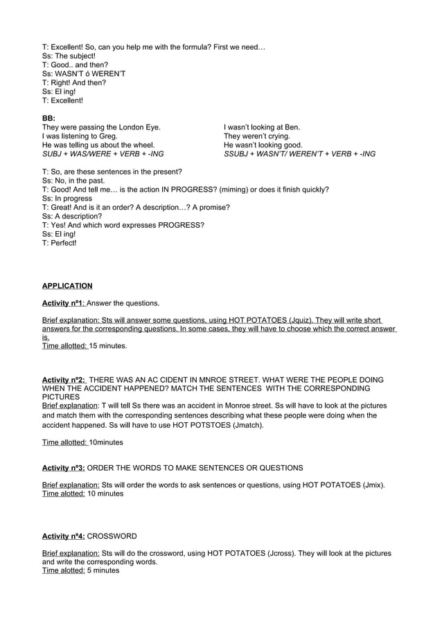 Lesson plan informatica | DOC