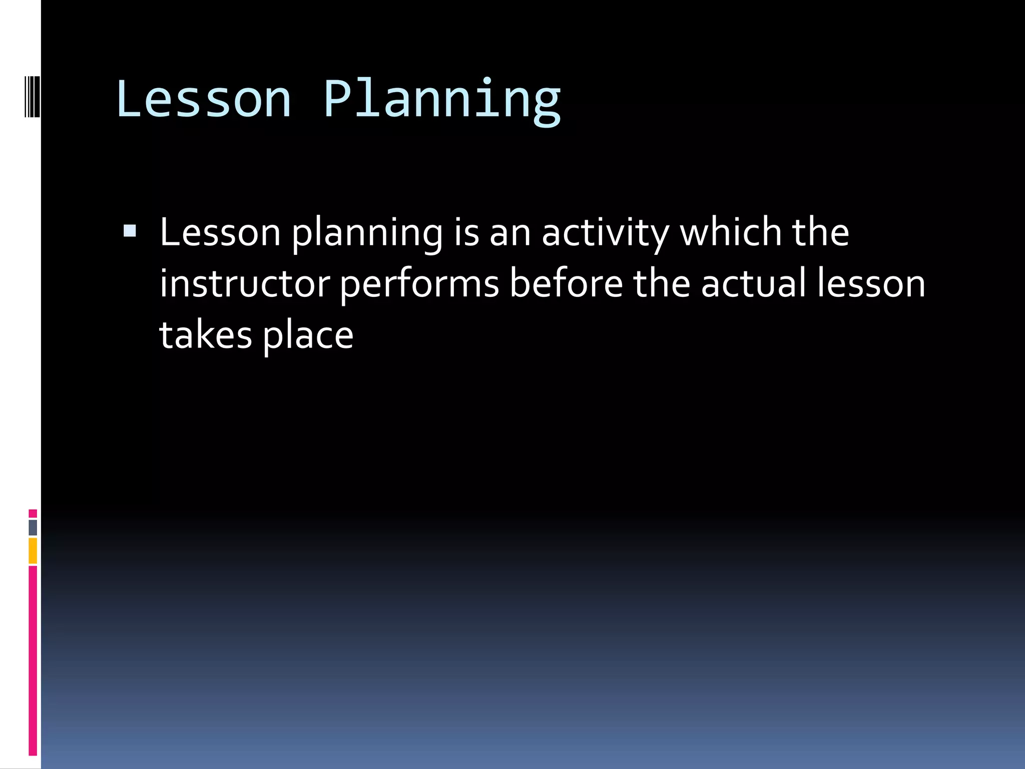 Lesson planing | PPT