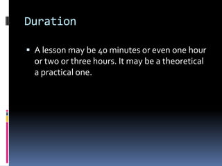 Lesson planing | PPT