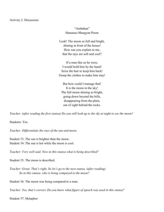 Detailed: Lesson plan in literature for grade 7 students | DOCX