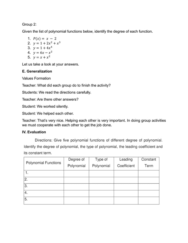 Lesson Plan in Mathematics 10.pdf | Homework and Study | Education