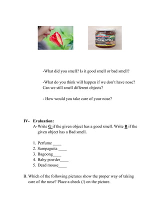 Lesson plan in science234 | PDF | Perfume and Fragrance | Beauty