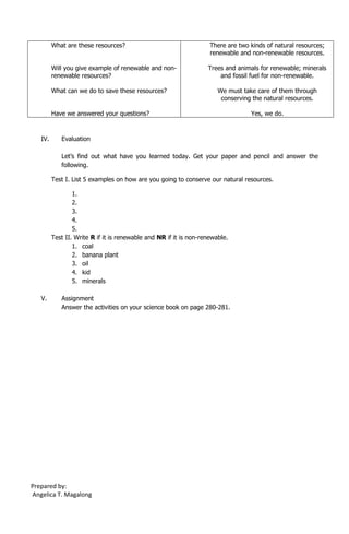 Lesson plan in science iii | DOCX
