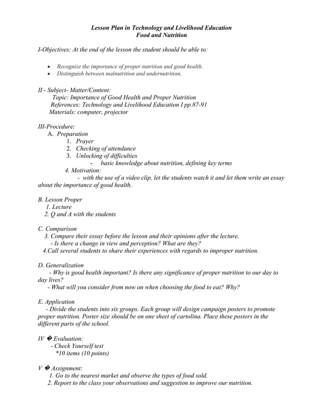 Lesson plan in_technology_and_livelihood_education_1[1] | PDF