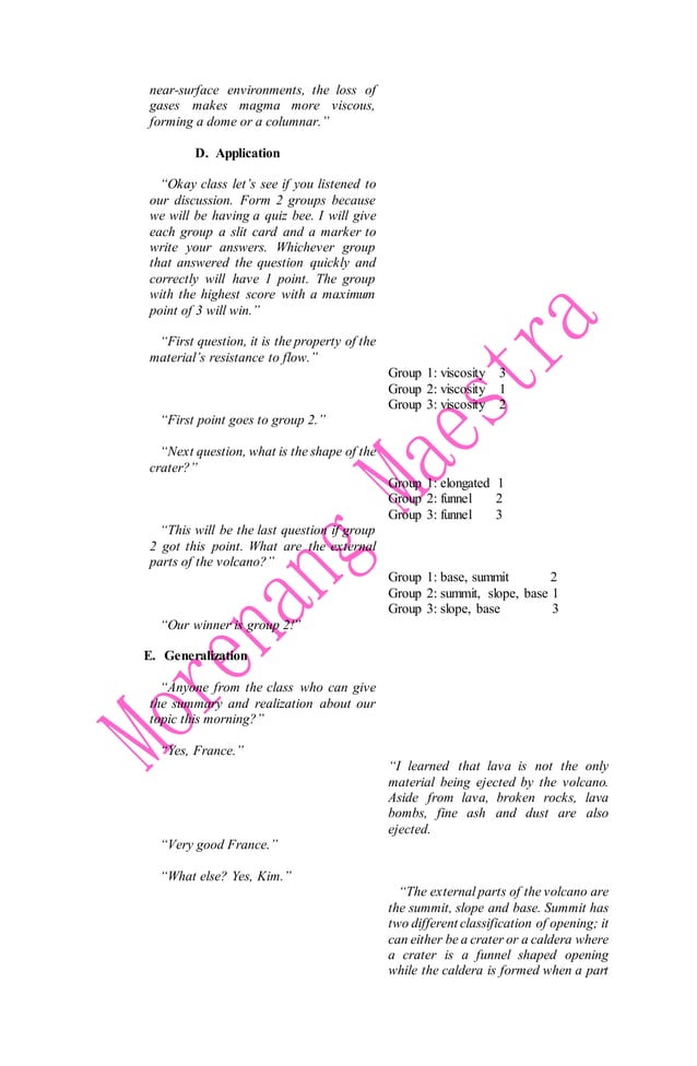 Sample Detailed Lesson plan in Physical Science (Junior High) | DOCX