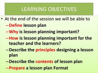 lessonplan JTR.pptx For medical education | PPTX