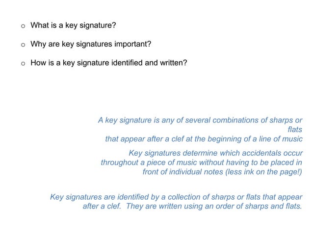 Lesson plan key signatures me 311 | PPT