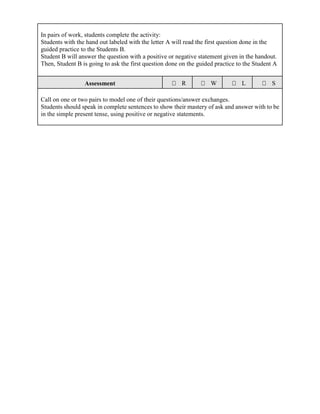 Objectives and Possible Assessments | PDF