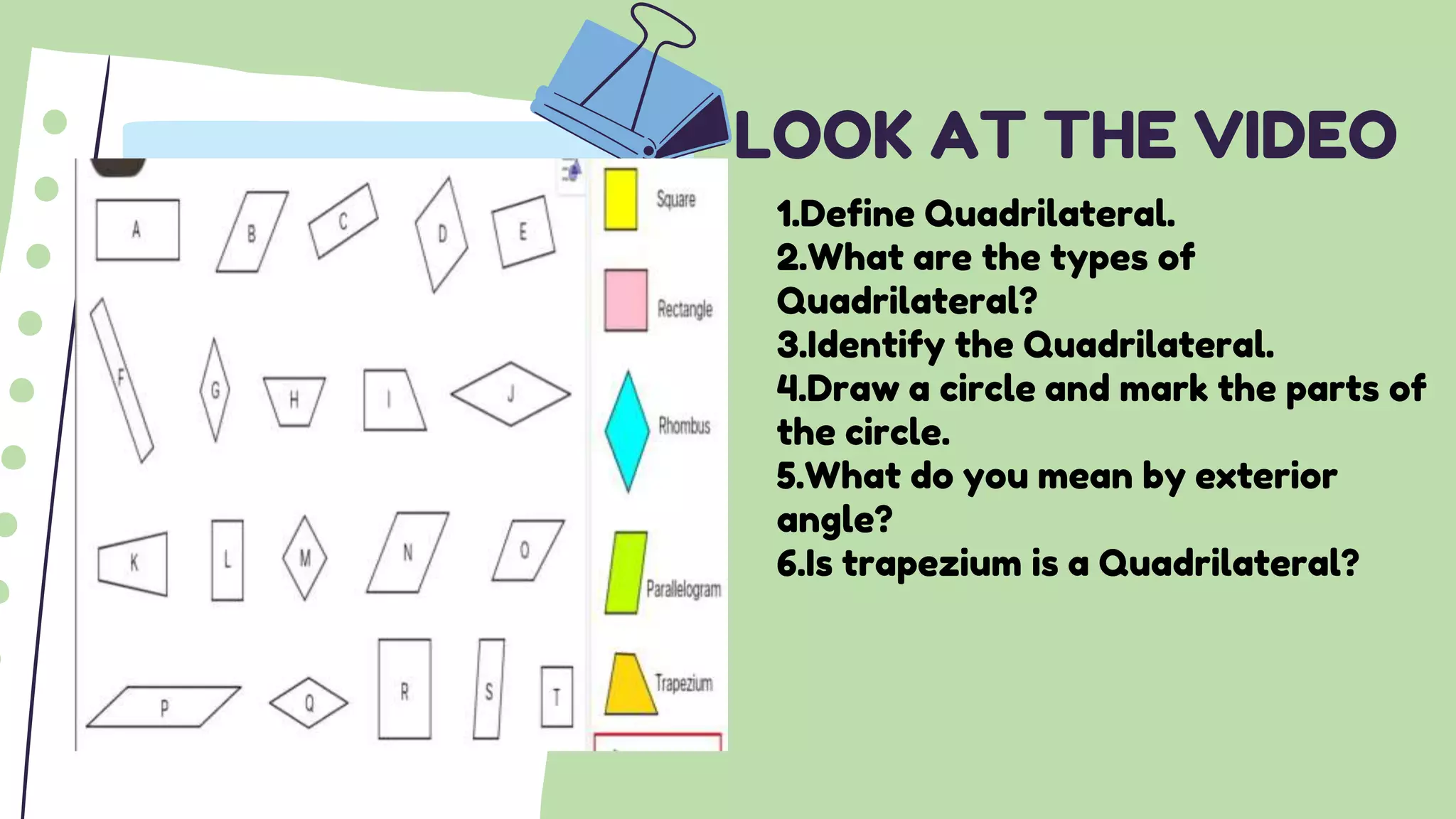 Cyclic quadrilaterals | PPTX