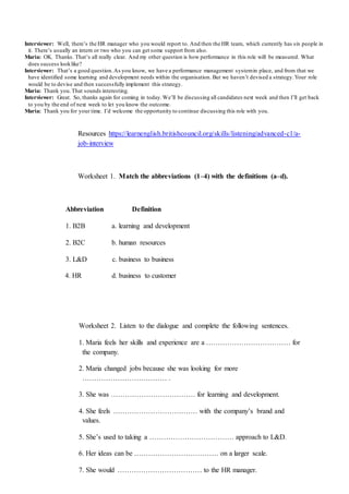 Lesson plan listening | DOCX