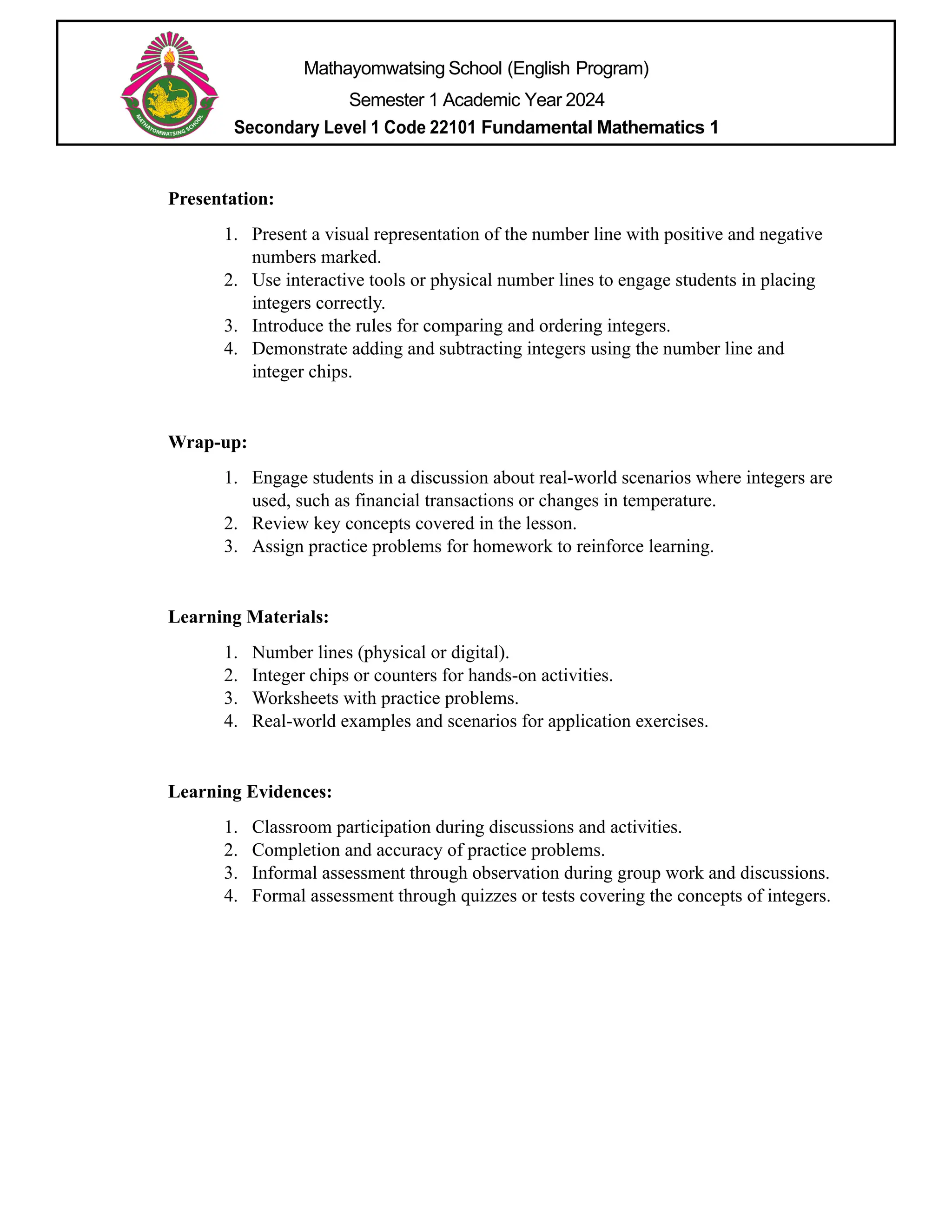 Lesson Plan M1 2024 Lesson Plan M1 2024 Lesson Plan M1 2024 Lesson Plan ...