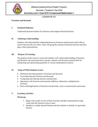 Lesson Plan M1 2024 Lesson Plan M1 2024 Lesson Plan M1 2024 Lesson Plan ...