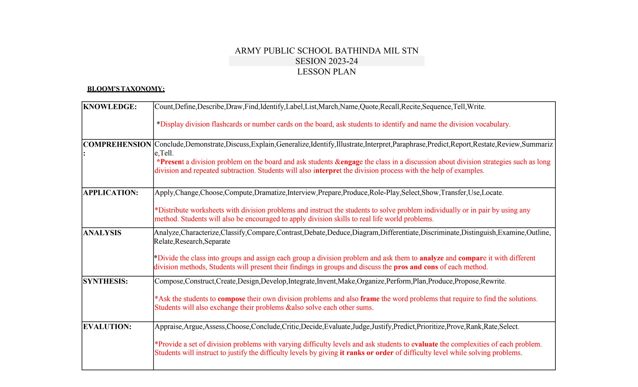 Lesson plan Mathematics (reision of division ) class3.docx
