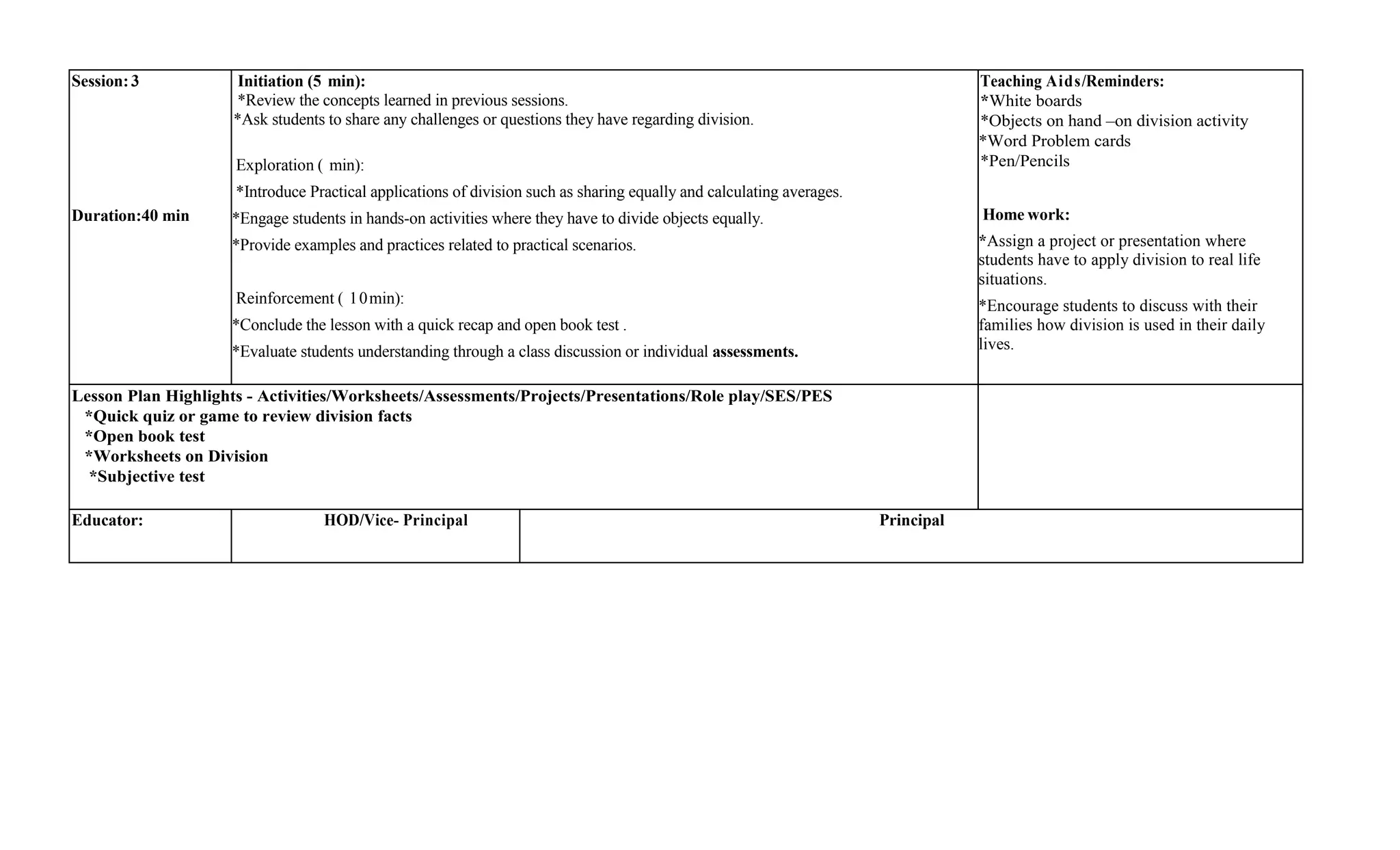Lesson plan Mathematics (reision of division ) class3.docx