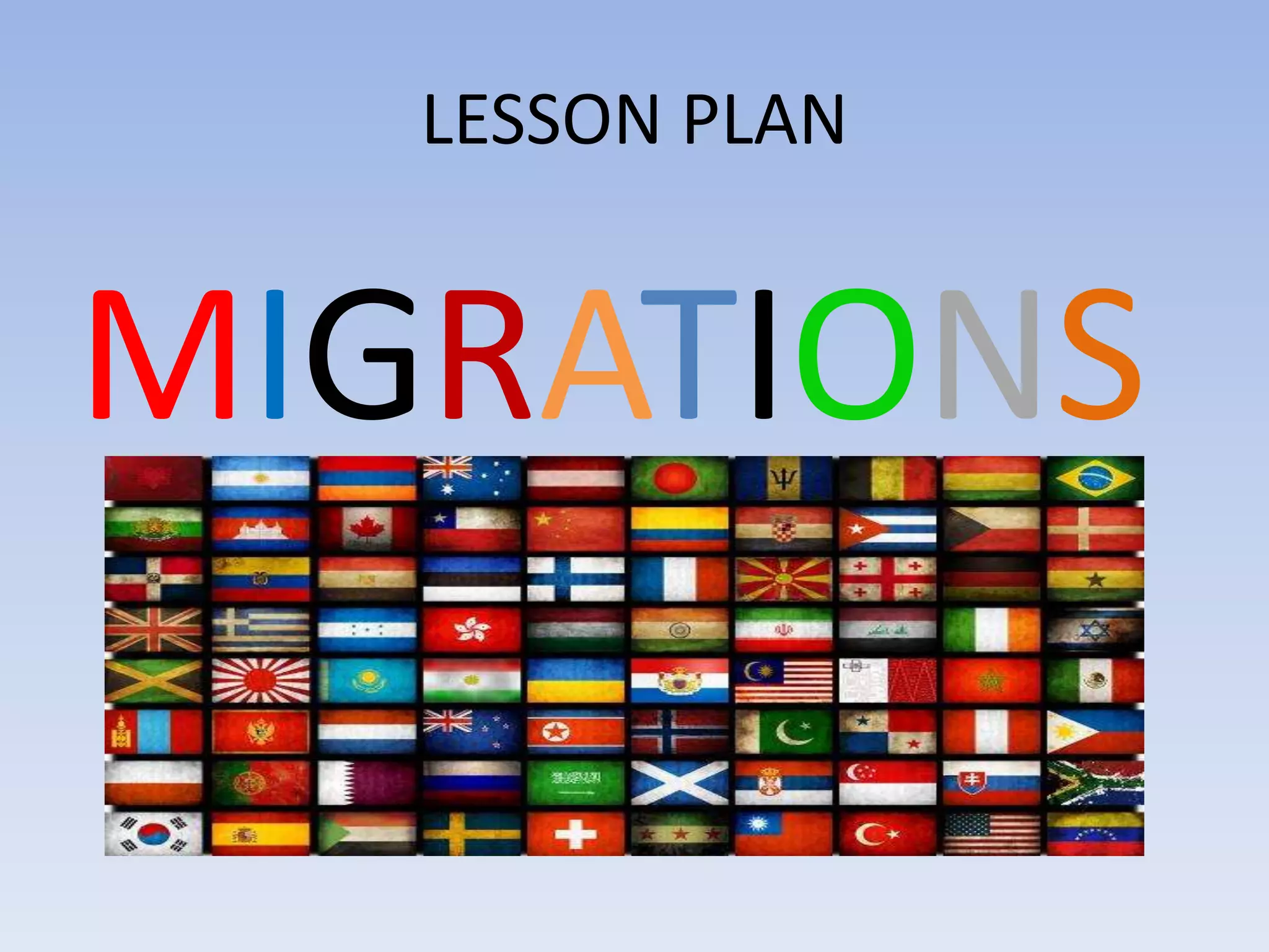 LESSON ON MIGRATIONS | PPT LESSON ON MIGRATIONS | PPT