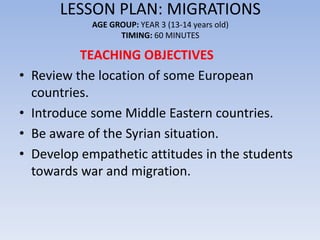 Lesson plan migrations | PPTX