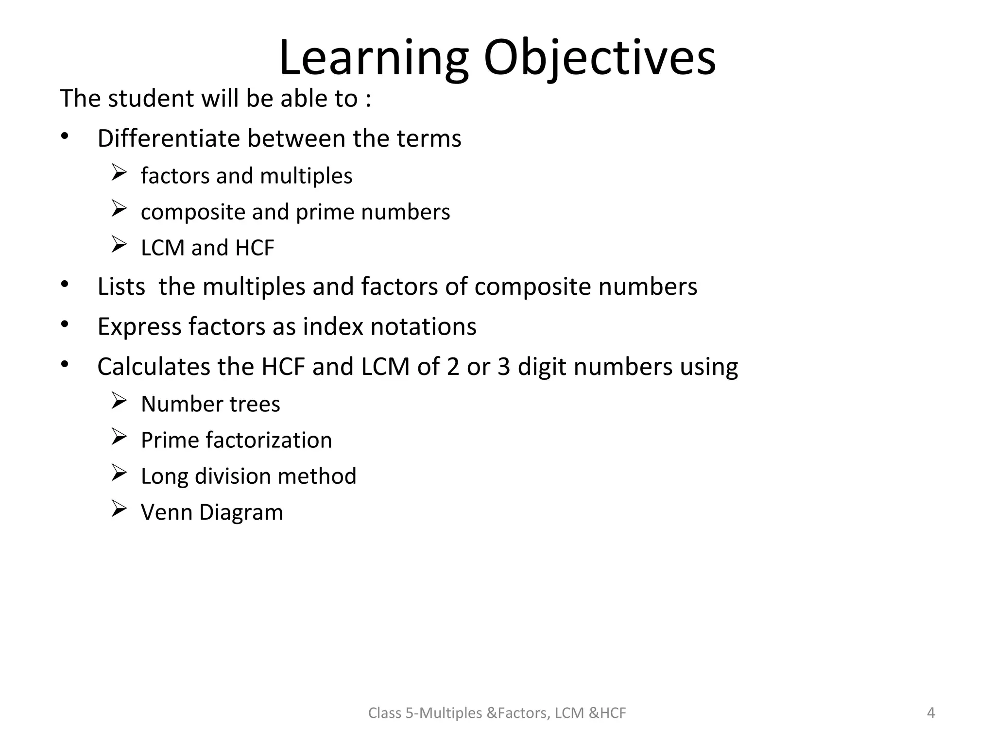 Lesson plan multiple and factors.ppt v 3 | PPT