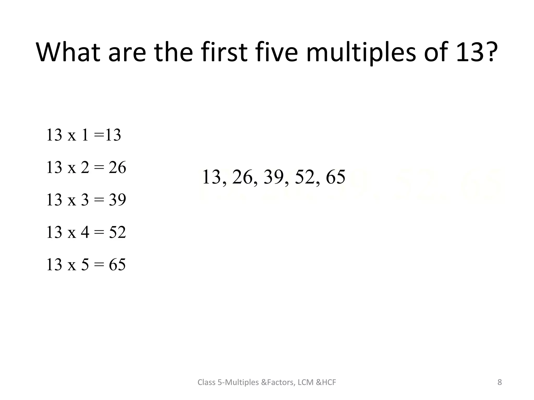 Lesson plan multiple and factors.ppt v 3 | PPT