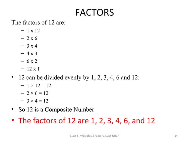 Lesson plan multiple and factors.ppt v 3 | PPT