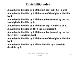Lesson plan multiple and factors.ppt v 3 | PPT