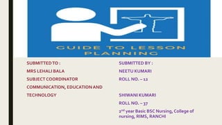 Lesson plan new | PPTX