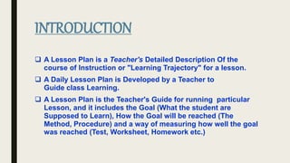 Lesson plan new | PPTX