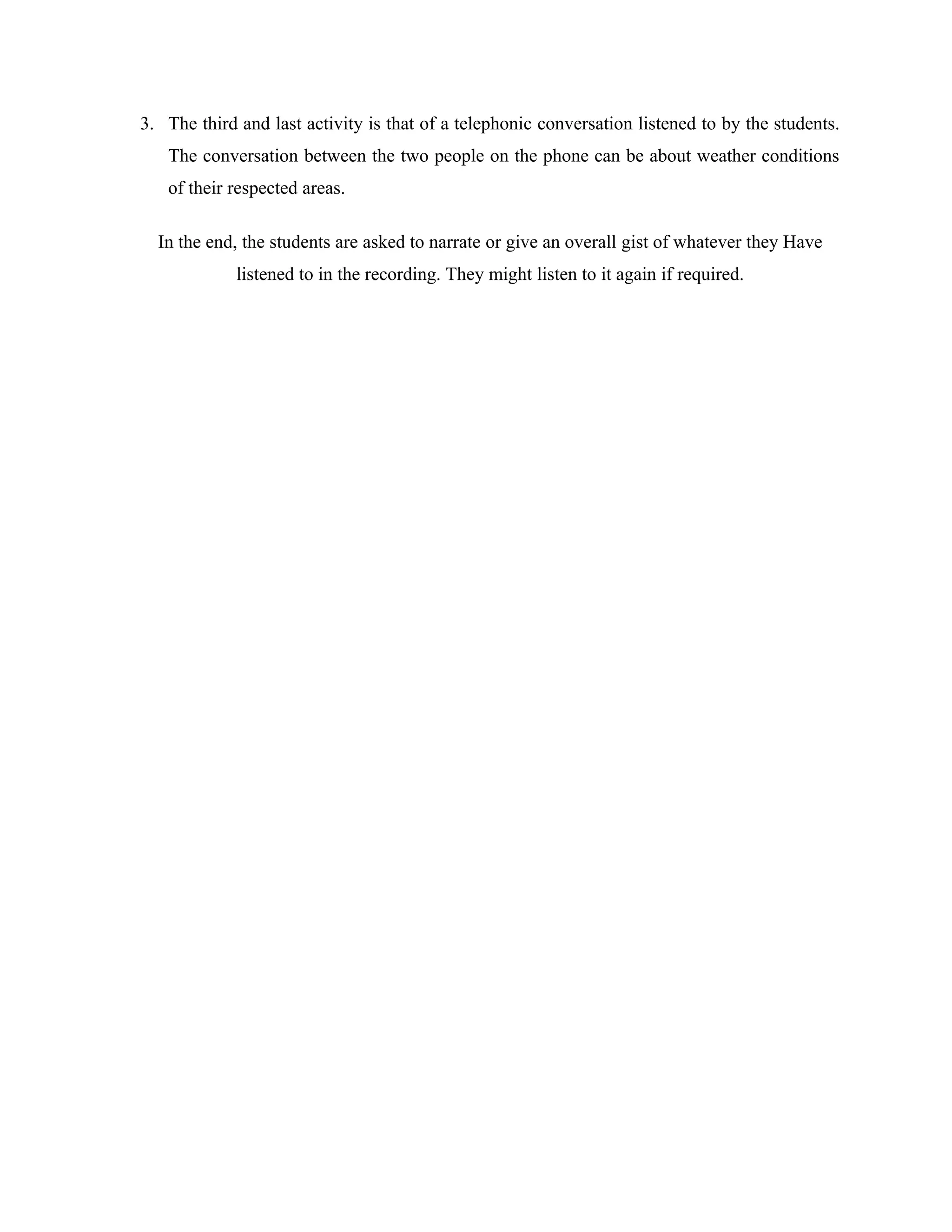 A LESSON PLAN ON LISTENING SKILLS | DOC