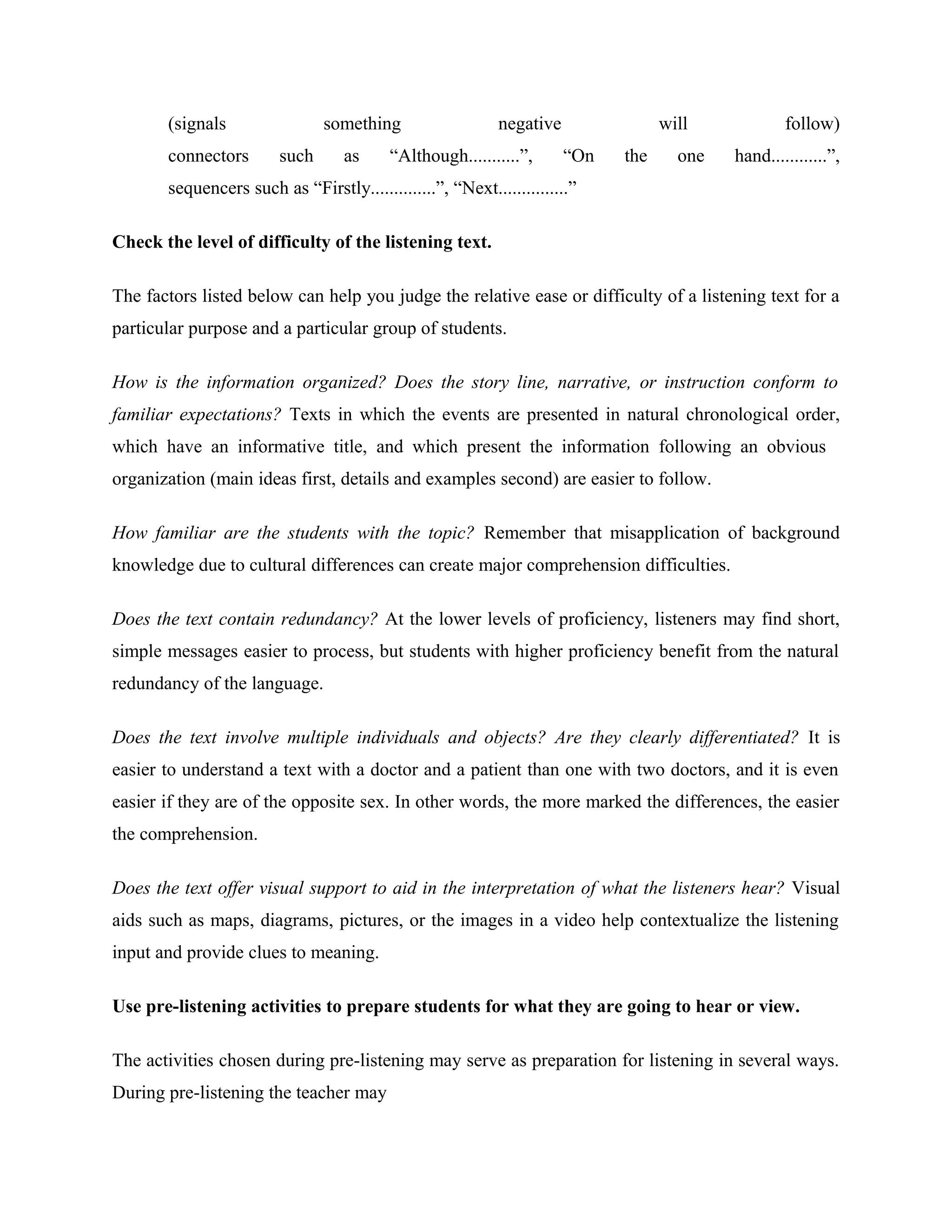 A LESSON PLAN ON LISTENING SKILLS | DOC