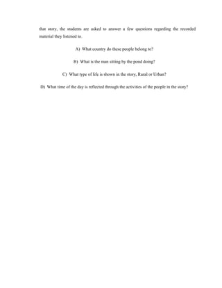 A LESSON PLAN ON LISTENING SKILLS | DOC