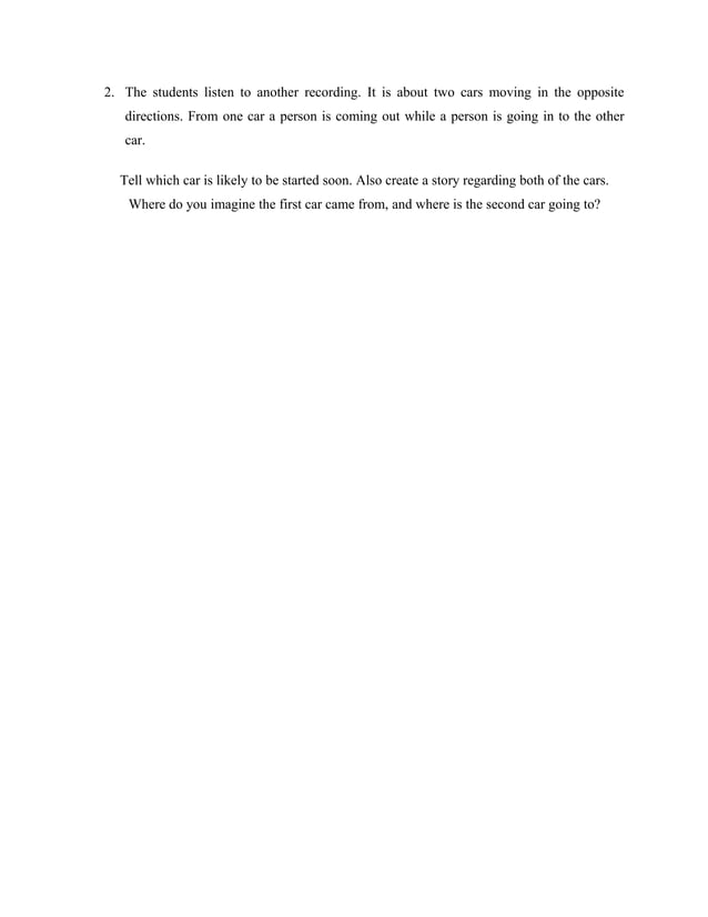 A LESSON PLAN ON LISTENING SKILLS | DOC